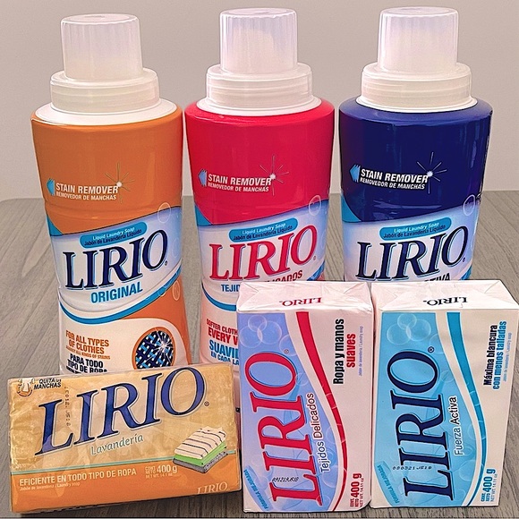 LIRIO | Other | Lirio Soap Bars Liquid Laundry Detergent Pink White ...